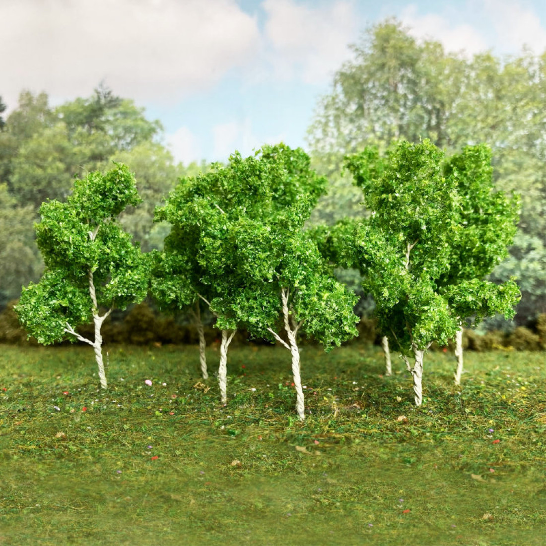 Model Small Trees Light Green.